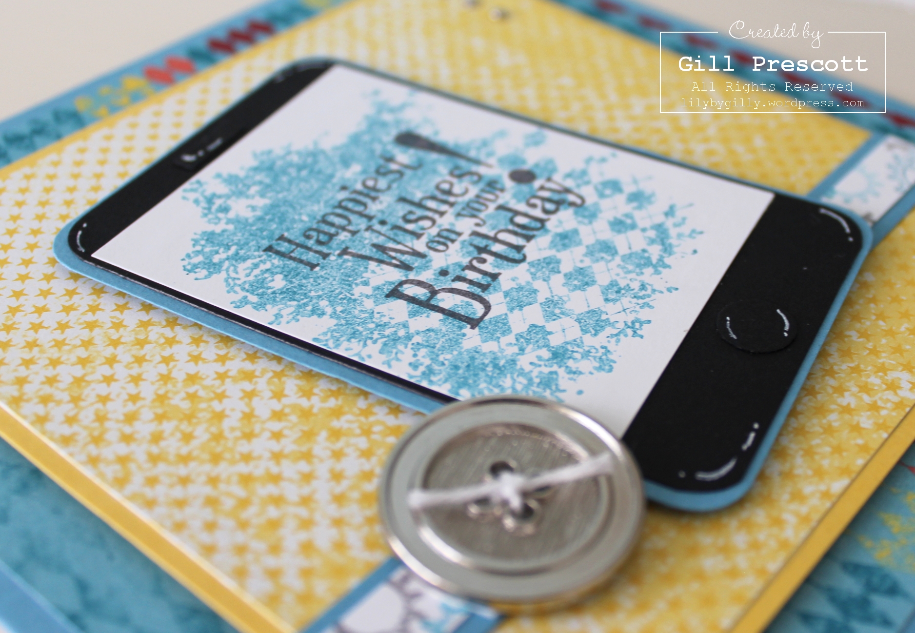 I-phone birthday card … – Lily-by-Gilly