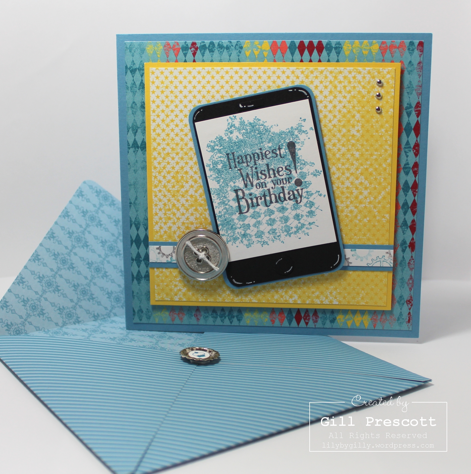 I-phone birthday card … – Lily-by-Gilly