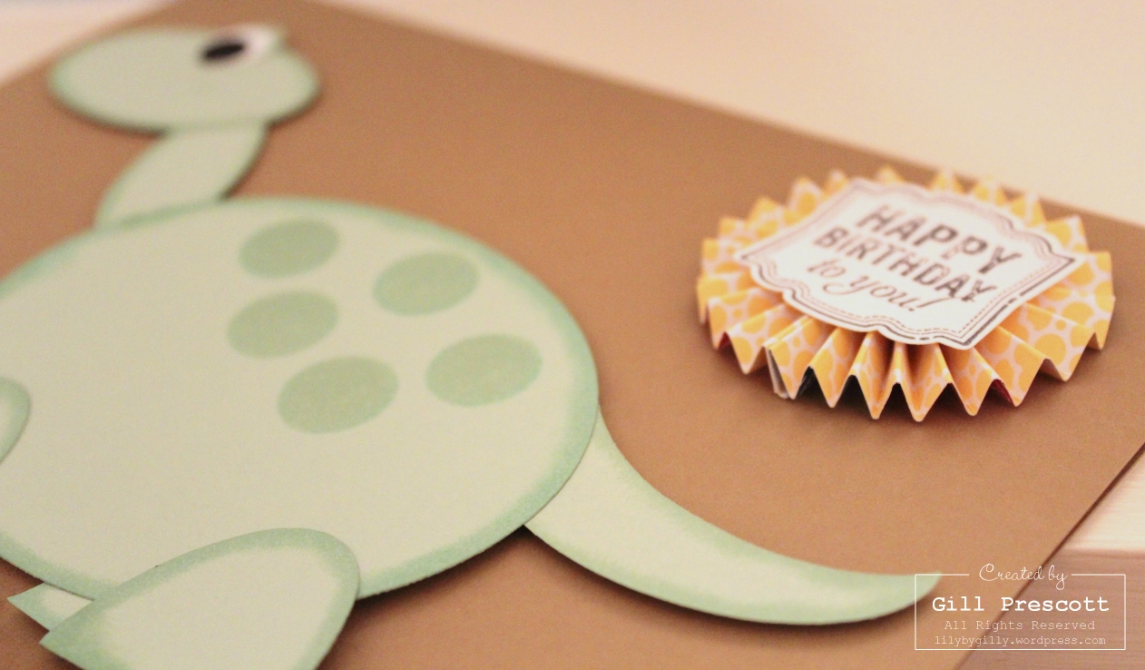 Dinosaur punch art with a little artisan label love … – Lily-by-Gilly