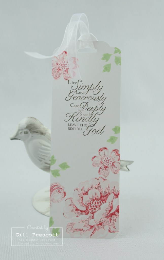 Pretty bookmarks using stippled blossoms by Stampin’ Up … – Lily-by-Gilly