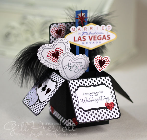 Pop up box card for a Las Vegas wedding … – Lily-by-Gilly