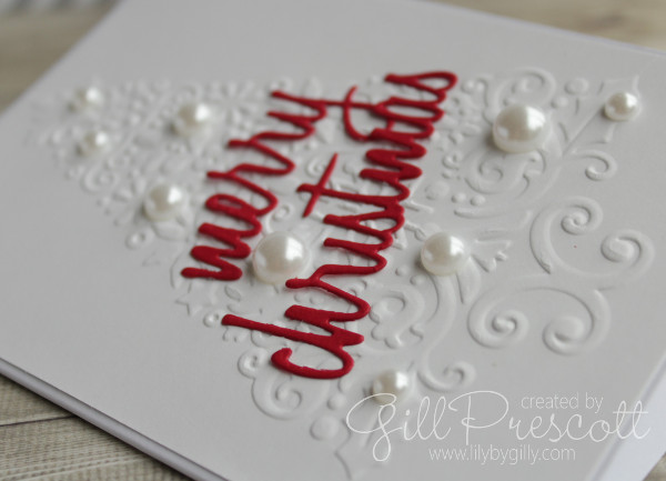 Embossed Christmas card … – Lily-by-Gilly