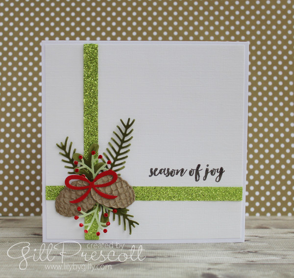 Pretty Pine Thinlits With Sparkle Ribbon Lily By Gilly 8813