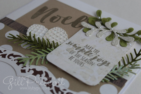 Pretty Pines Thinlits Christmas Card Lily By Gilly 1573