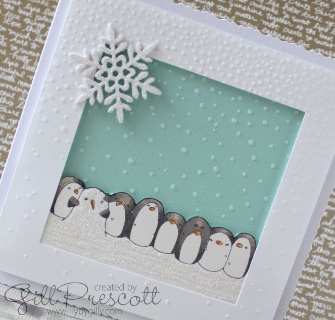 Penguin themed Christmas card – Lily-by-Gilly