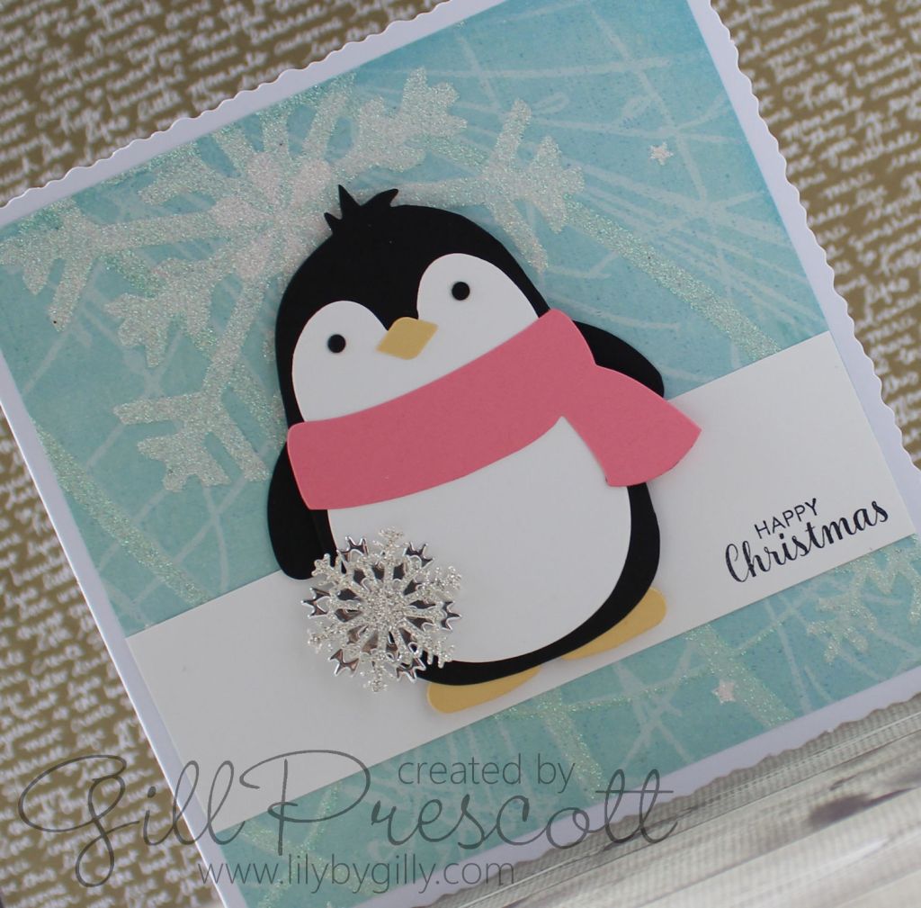Penguin Christmas card | Lily-by-Gilly
