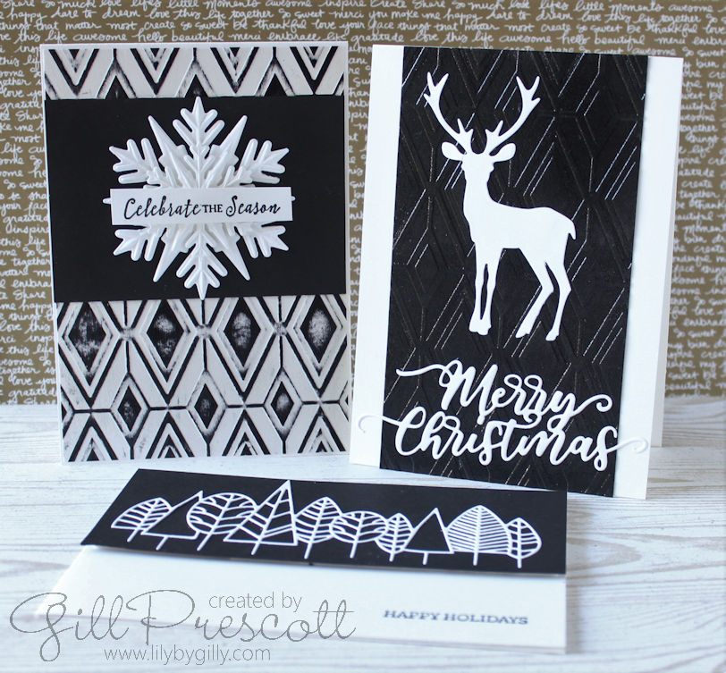 Black and white Christmas cards – Lily-by-Gilly