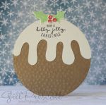 Christmas pudding shaped card – Lily-by-Gilly
