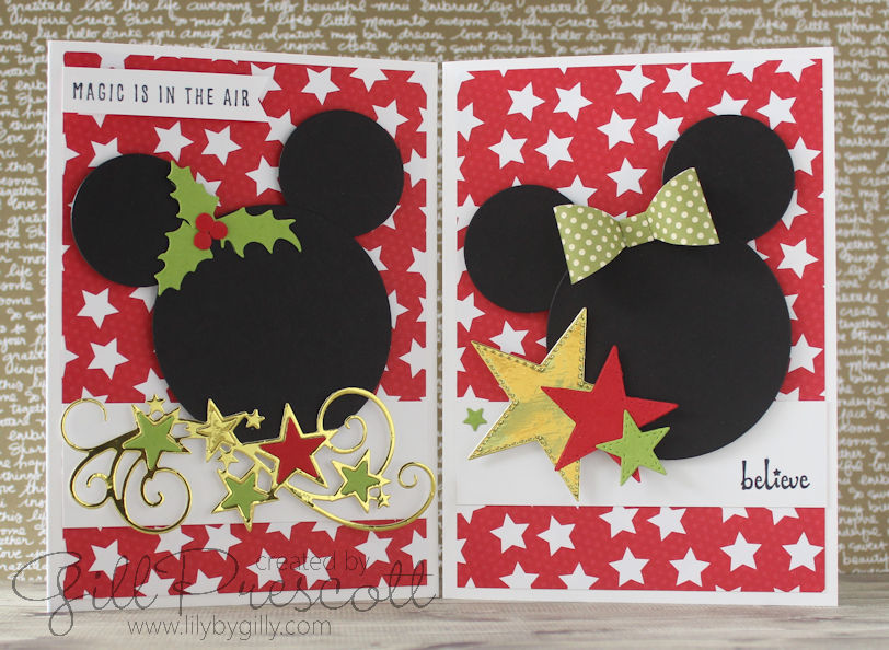 Mickey and Minnie mouse Christmas cards – Lily-by-Gilly